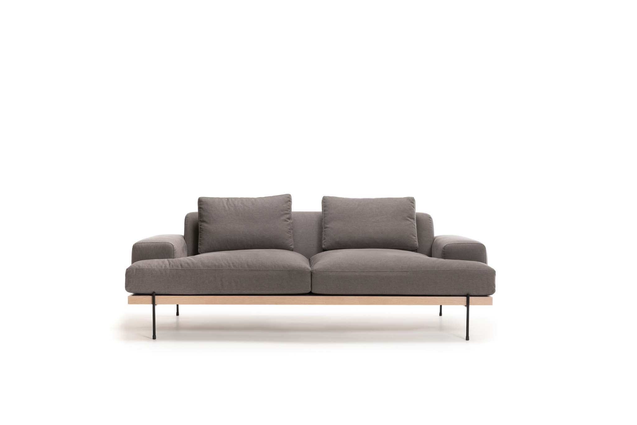 Catalina 2 Arm Sofa - Steel – Faustine Furniture